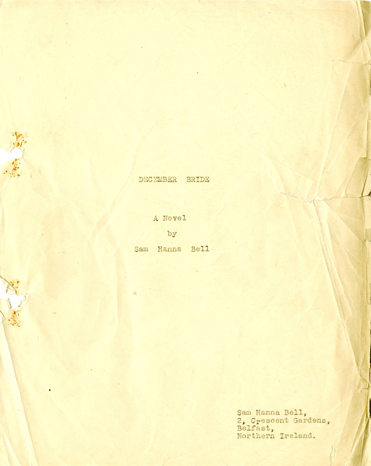 Hanna001 | Northern Ireland Literary Archive